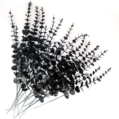 5pcs/Lot Artificial Black Eucalyptus Branch Stem Artificial