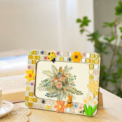 White Embryo Photo Frame Bottom Embryo  Handmade Material Wo