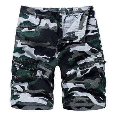 Mens Tooling Shorts European Size Camouflage Loose Plus Siz