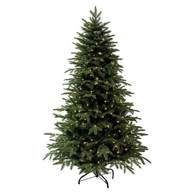 Christmas tree encrypted with lights Christmas decoration