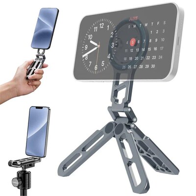 Foldable Magnetic Selfie  Tripod w Arca Plate 1/4-20 Cold Sh
