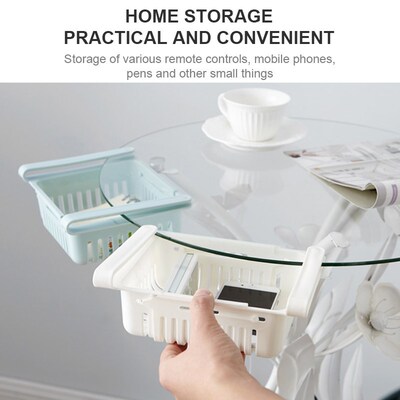 1-2Pcs Kitchen Organizer Fridge Storage Drawer Box Extendabl