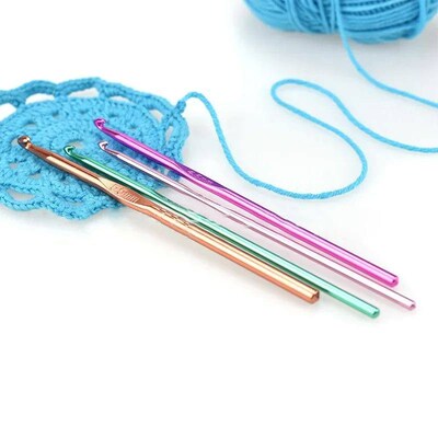 8/14/22/100Pcs Crochet Hooks Needles Kit Stitches Knitting C