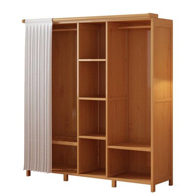 Wooden coat rack closet armoire cupboard wardrobe garderobe