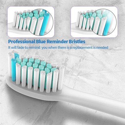 Electric toothbrush head, replaceable sonic electric toothbr