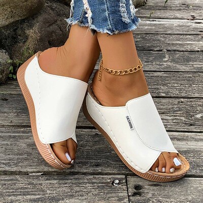 Minimalist Summer Women Sandals Fashion Thick Sole Wedge