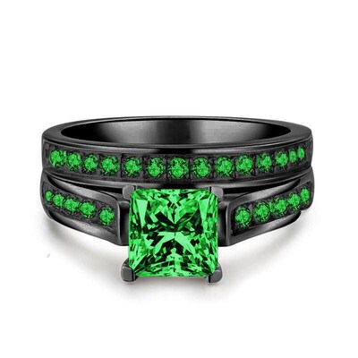 Fashion Black Tungsten Wedding Celtic Dragon Rings For Men I