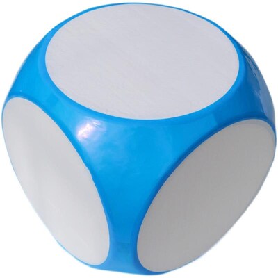 Erasable White Board Foam Dice Cube Dry Erase Blocks Game