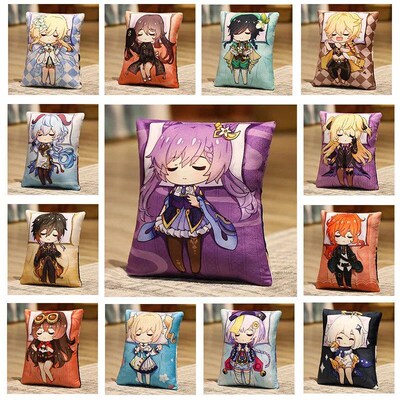 Genshin Impact Cartoons Sofa Cushion Pillow with Reversible