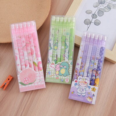 6 boxed activity pencils, creative stationery for students,