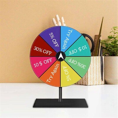 Tabletop Prize Turntable Editable Prize Turntable for