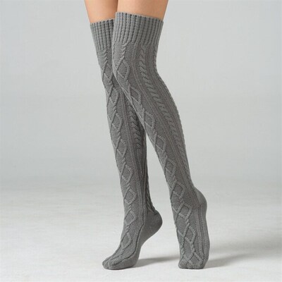 Socks Floor Socks Leg Vers Womens Knee-high Foot Warm Wool