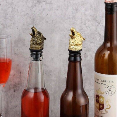 1 PC Wolf Head Wine Pourers Wine Mouth Wine Guide Pour Wine