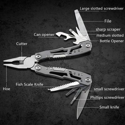 Outdoor Multitool Camping Portable Stainless Steel Folding M