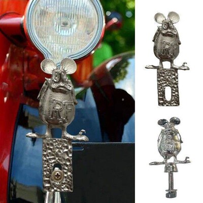 Hood Ornaments Stand Funny Rat Hood Sculpture Vehicles