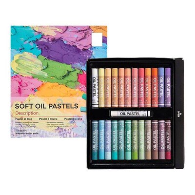 Soft Oil Pastels Set Drawing Art Kit Oil Folding Craft