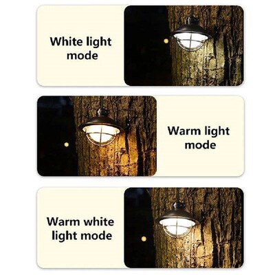 LED Night Lamp Stepless Dimming Vintage Portable Lantern