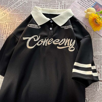 Polo Shirt Mens Summer Embroiere Short-sleeve Ins teny Bran