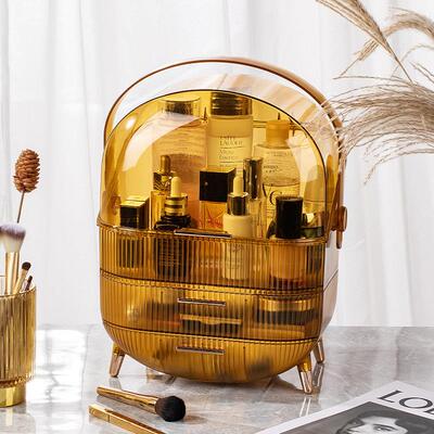 Cosmetics Storage Box Large Makeup Organizer Drawers Dustpro