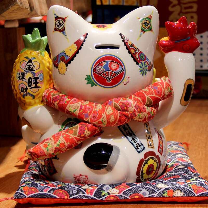 Fuyuan cat lucky cat piggy bank decoration porch company fro