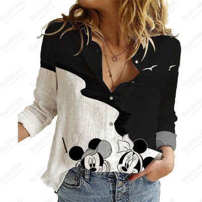 Elegant WomenS Shirt Women Print Temperament Casual Tops