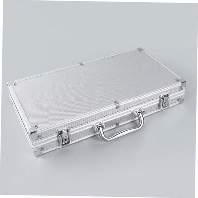 100 Chip Dice Style Poker Set Aluminum Case Taxas