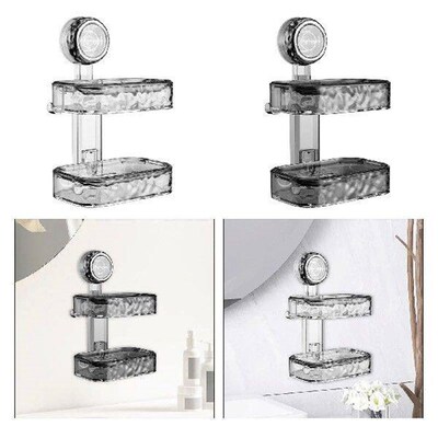 Soap Bar Holder Heavy Duty Waterproof Rustproof 2 Tier