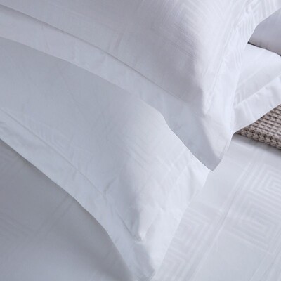 Hotel bedding cotton embroidery satin quilt cover embroidere