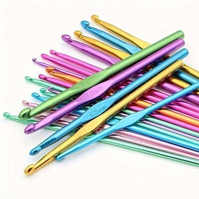 Colored alumina single head knitted crochet hook DIY knittin