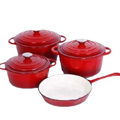 Single Four-piece Set/soup Pot Set/stewing Pan Frying Pan/fr