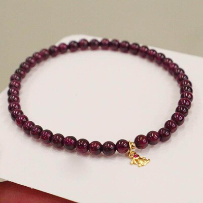 Natural Garnet Brlet Fine Crystal Brlet Womens Sterling Sil