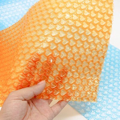 20cmx5 Meter Pink Love Heart Air Bubble Cushioning Wrap Roll