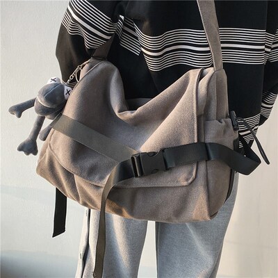 Crossbody Bag Mens Large Capacity Simple Postman Bag Casual