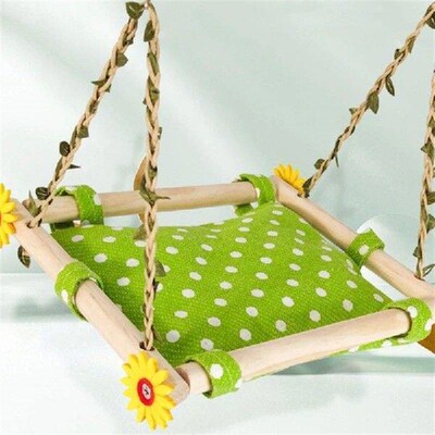 Birdcages Mounted Bed Parrot Standing Perch Hangable Bed