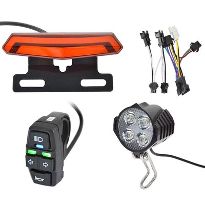 24-48V Ebike Front Brake Rear Light Set Horn Headlight Switc