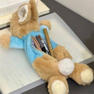 Cute Plush Rabbit Pencil Case Student Stationery School