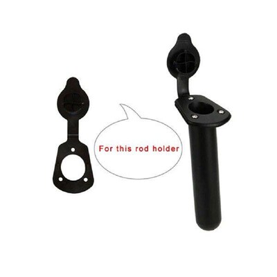 Pack of 2 Fishing Rod Holder Gasket Cap Kit Bracket Rubber