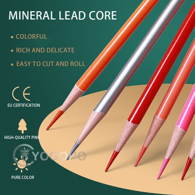 200/120/72/48 Colors Colored Pencil with Cloth Bag Professio