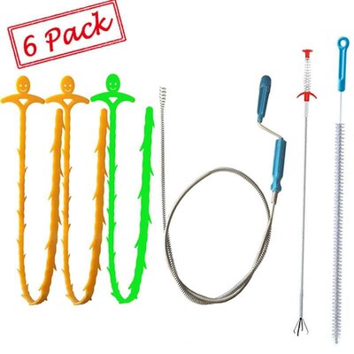 Kitchen pipe dredge hook sewer toilet drainage anti-blocking