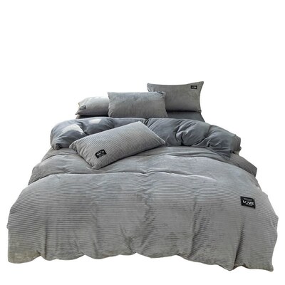 Four-piece Set Of Class A Coral Velvet Sheets, Quilt ver, Fl
