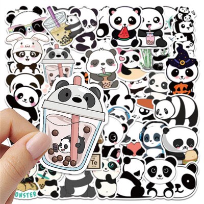 50PCS Cartoon Cute Panda Animal Personality Graffiti