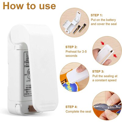 Mini Heat Bag Sealing Machine Package Sealer Bags Thermal Pl