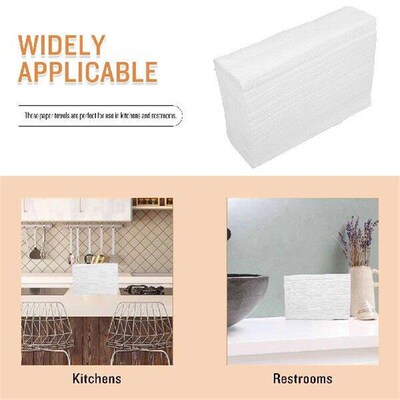 200pcs Paper Hand Towels Bathroom Napkins Paper Hand