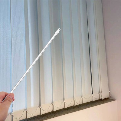 6 Sets Long Rod Window Blind Tilt Wand Curtains Stick Pom Wh