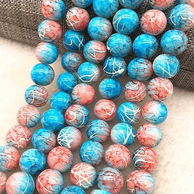 Wholesale 4/6/8/10mm Glass Beads Round Loose Spacer Beads Pa