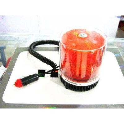 12 Volt Magnetic Warning Strobe Light Beacon Orange /