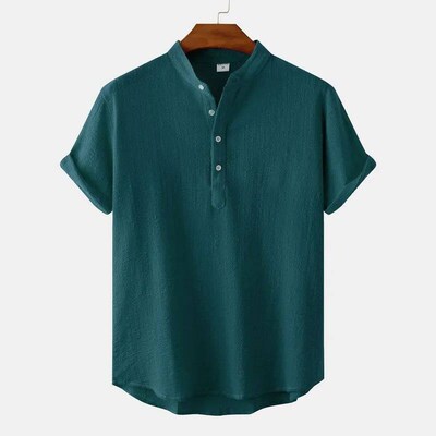 Camisas Para Hombre 2023 New Mens Casual Short Sleeve Flora