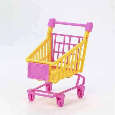 20192 Pcs Cake Mini Shopping Cart for Kids Miniture Decorati
