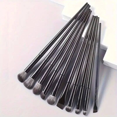 10pcs Eyeshadow Brushes Set, Multifunctional Makeup Tools,