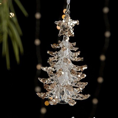 Acrylic snowflake Christmas Tree Decorations Xmas Ornament